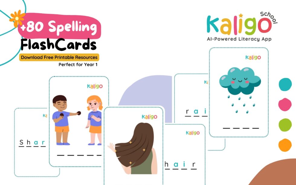 Spelling Practice with Free Printable FlashCards - Download Free- Kaligo